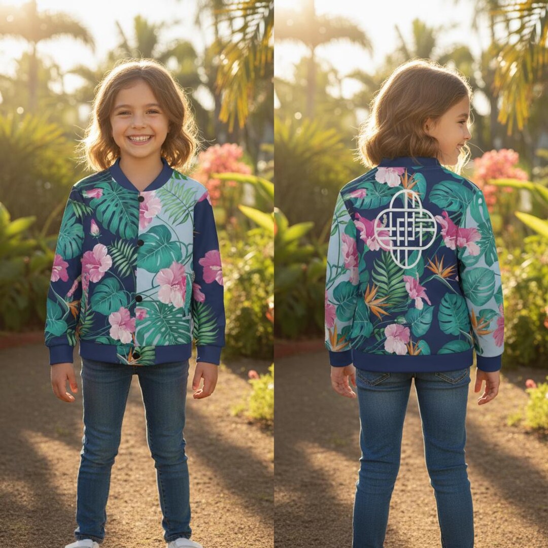 Huntrix Cosplay Demon Hunters Zoey's Tropical Bomber Jacket ,mother ...