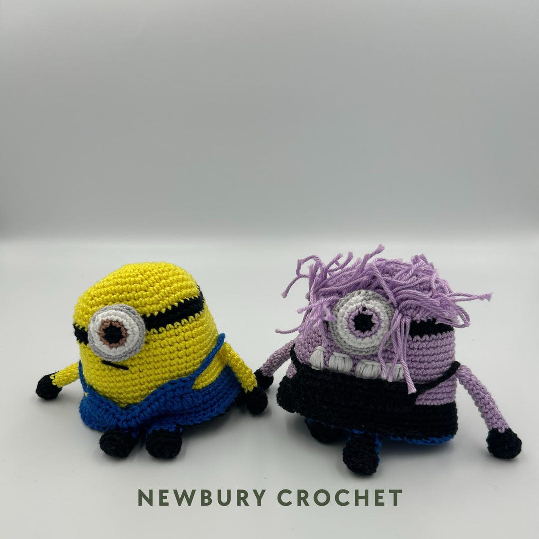 Reversible Crochet Minion Toy - Single-eye Minion & Crazy Minion ...