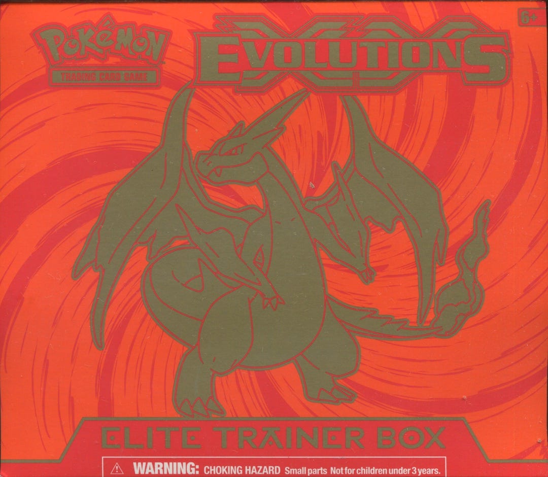 Pokemon Xy Evolutions, charizard Etb Elite Trainer Box - Etsy
