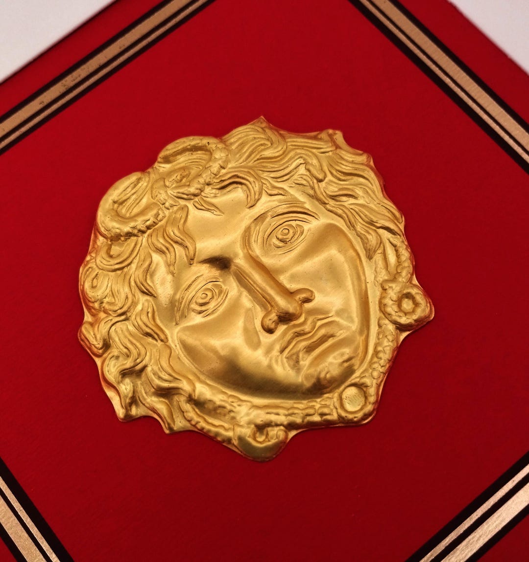 Medusa Gorgoneion of Vergina Ancient Greek Mythology Charm Gorgon Head ...