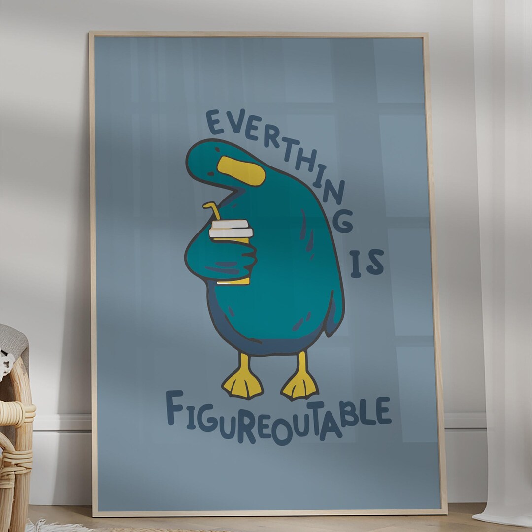 Everything is Figureoutable Poster, Positive Affirmations Office Desk ...