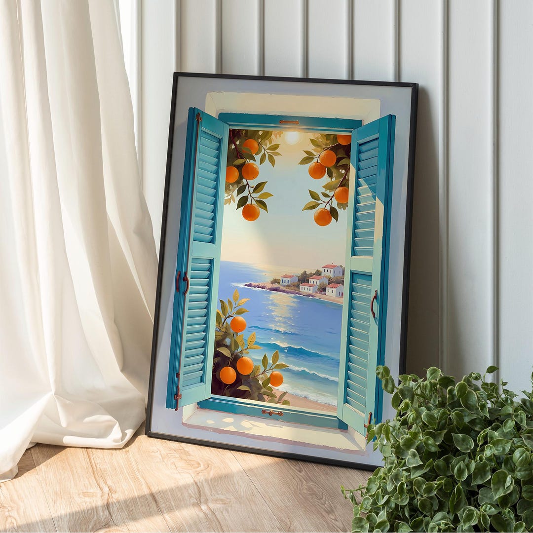 Open Window Henri Matisse Poster, Orange Tree Poster, Fauvism Painting ...