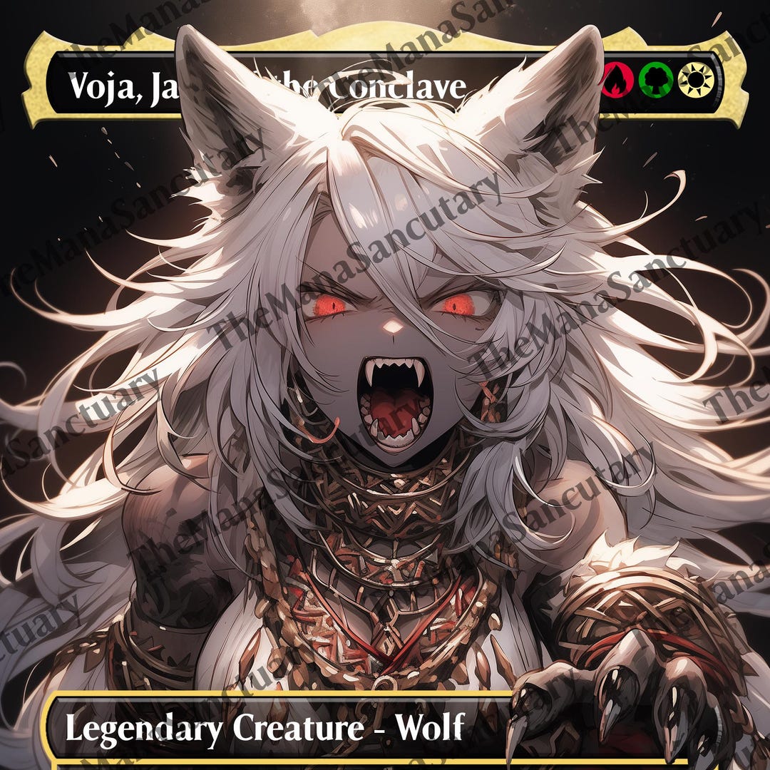 Voja, Jaws of the Conclave - Anime Proxy Foil MTG Magic TCG Custom ...