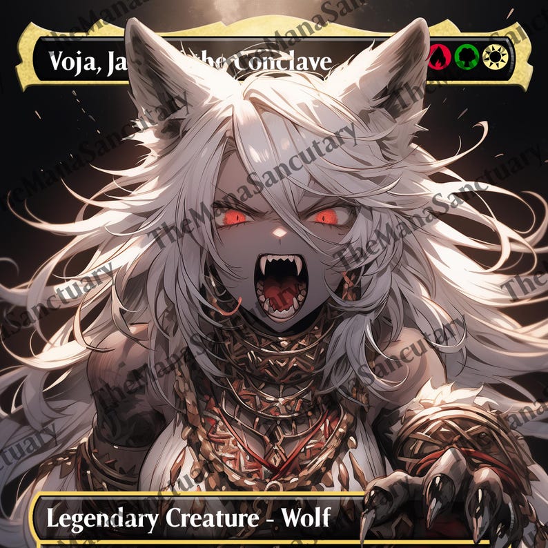 Voja, Jaws of the Conclave - Anime Proxy Foil MTG Magic TCG Custom ...