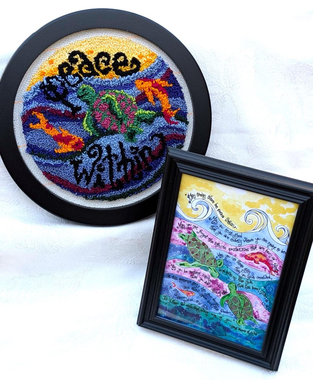 Sea Turtle DIGITAL PDF Pattern for Punch Needle, Embroidery; BUNDLE ...