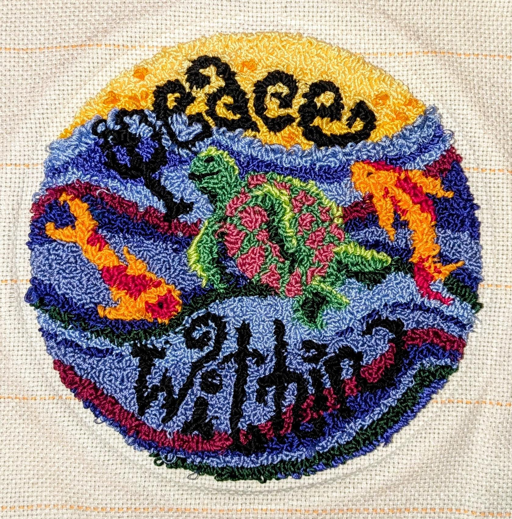 Sea Turtle DIGITAL PDF Pattern for Punch Needle, Embroidery; BUNDLE ...