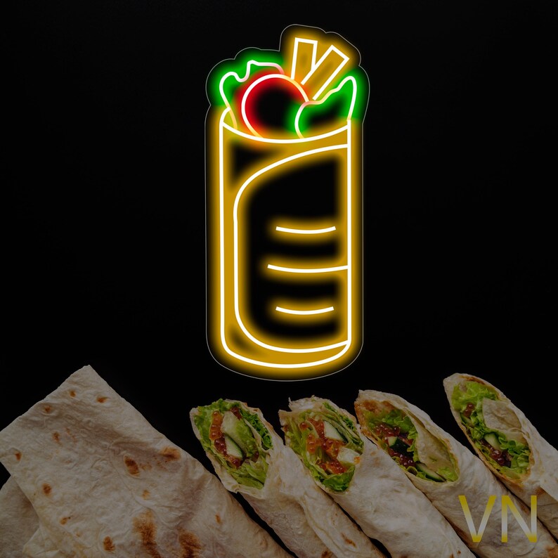 Shawarma Neon Sign, Shawarma Restaurant Neon Light, Shawarma Led Light ...