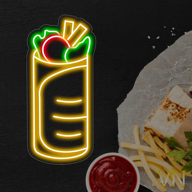 Shawarma Neon Sign, Shawarma Restaurant Neon Light, Shawarma Led Light ...