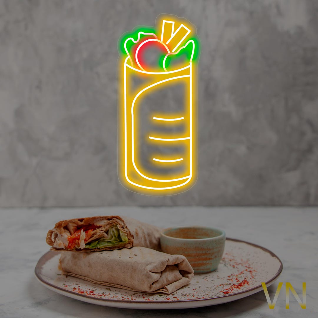 Shawarma Neon Sign, Shawarma Restaurant Neon Light, Shawarma Led Light ...
