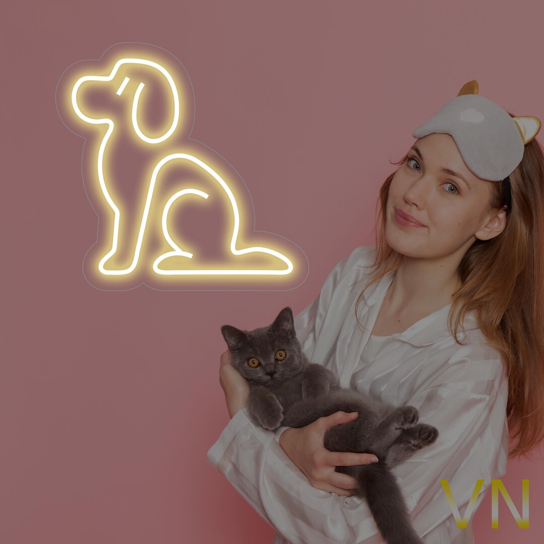 Dog Neon Sign, Animal Neon Light, Pet Led Light, Custom Dog Led Sign ...