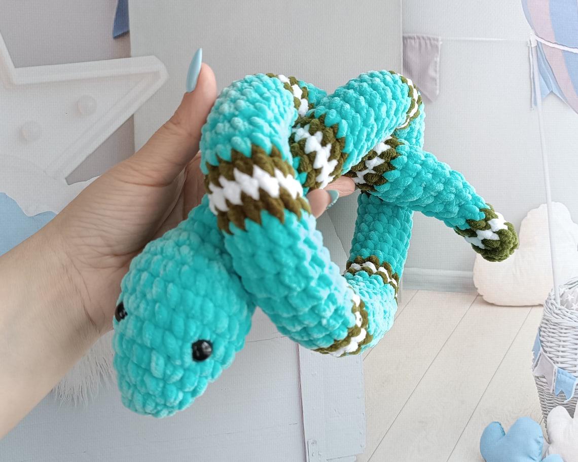 No-sew Snake Crochet Pattern Amigurumi Plush PDF DIY Snake Toy Easy ...