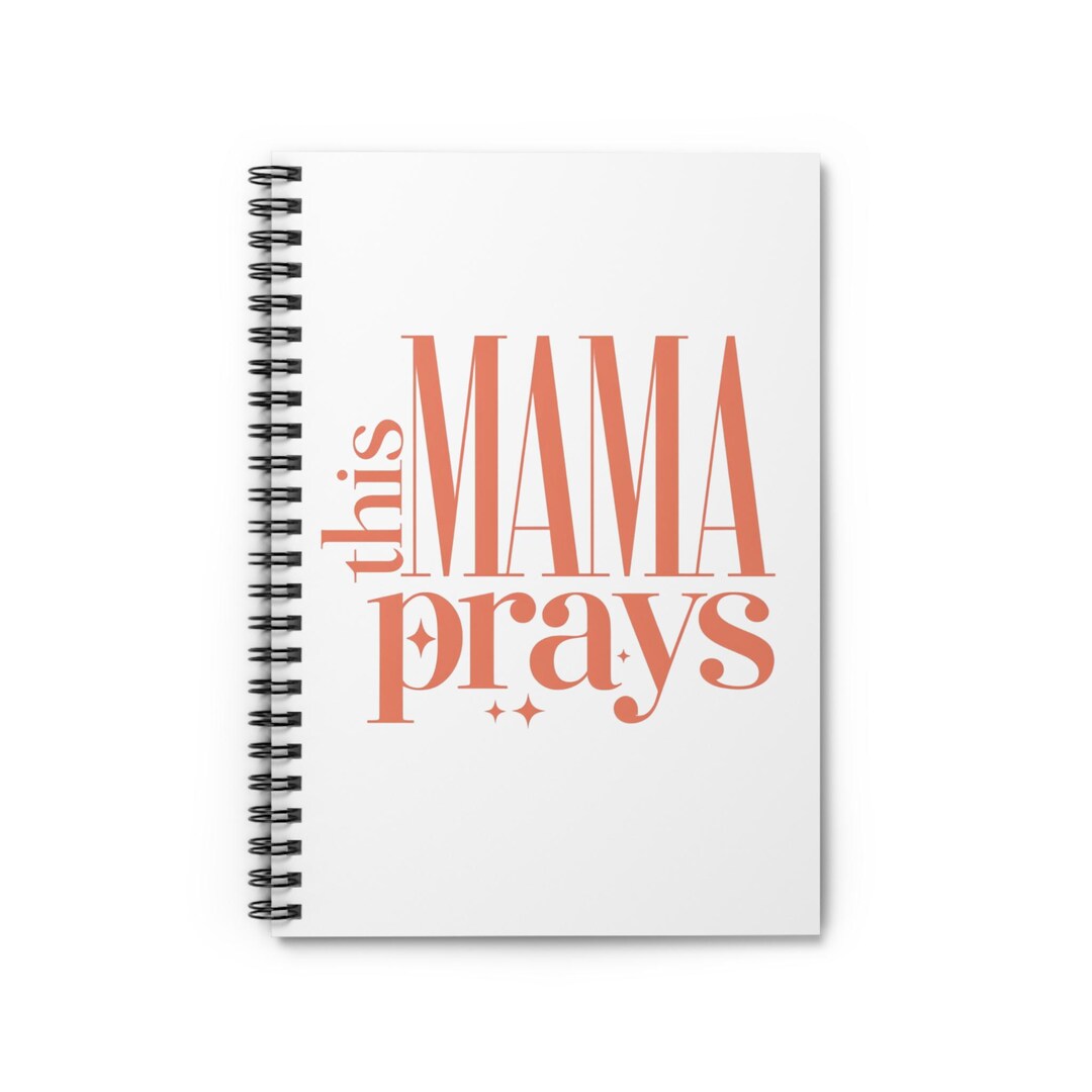 Praying Momma Pink Spiral Notebook Ruled Line, Journal, Diary, Writing ...