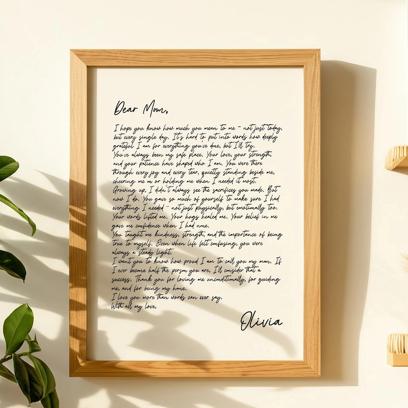 Handwritten Letter on Linen - Etsy