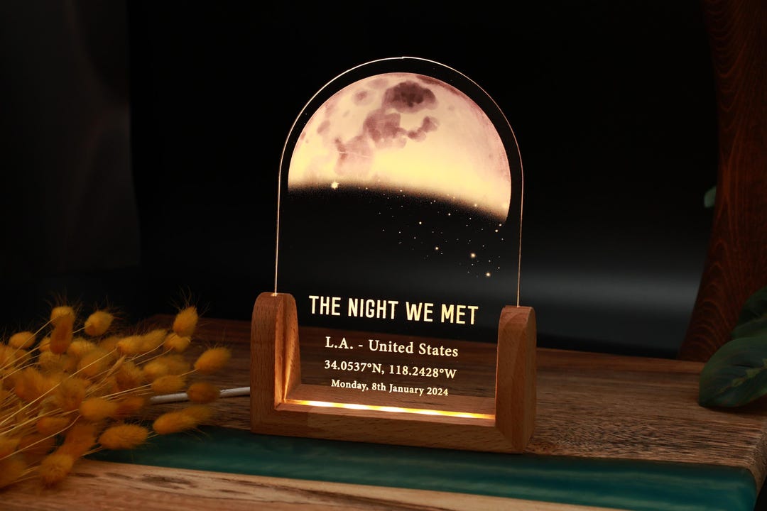 Personalized "the Night We Met" Sign – First Date Gift, Anniversary ...