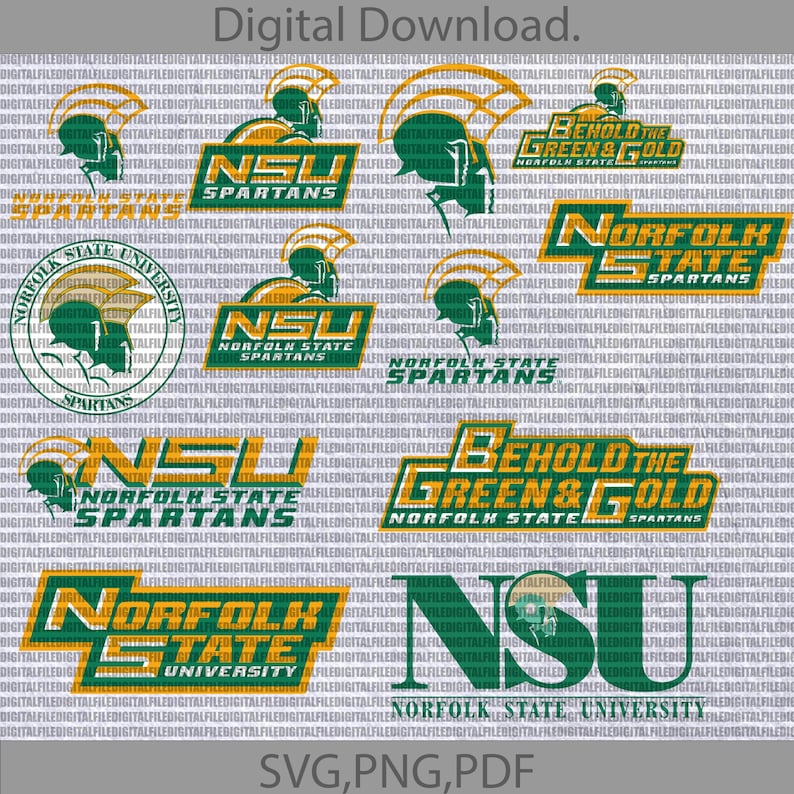 Norfolk State University SVG Bundle, Spartans SVG, NSU, Football ...