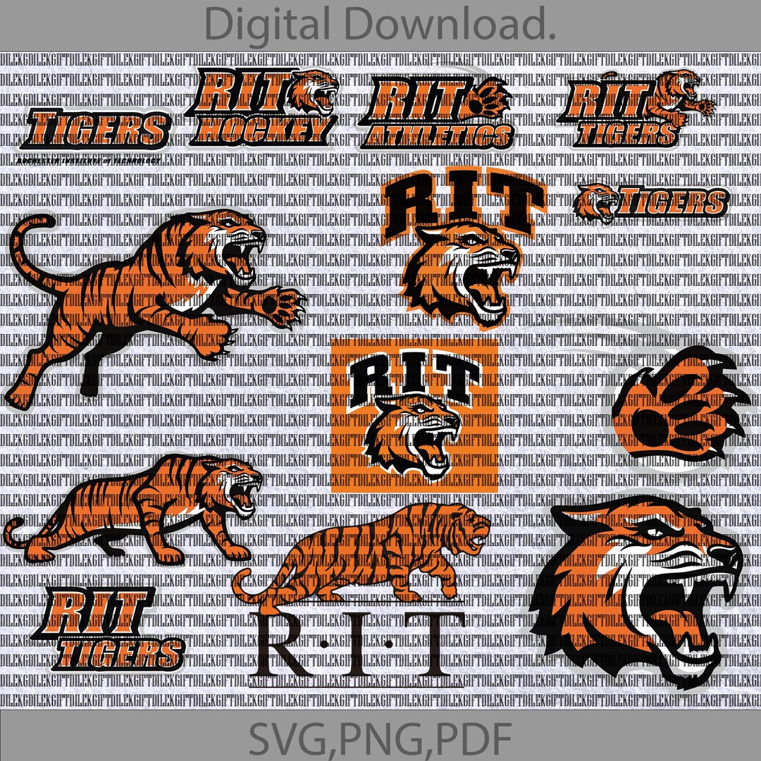 RIT College SVG, University, Tigers SVG, Athletics, Hockey, Football ...