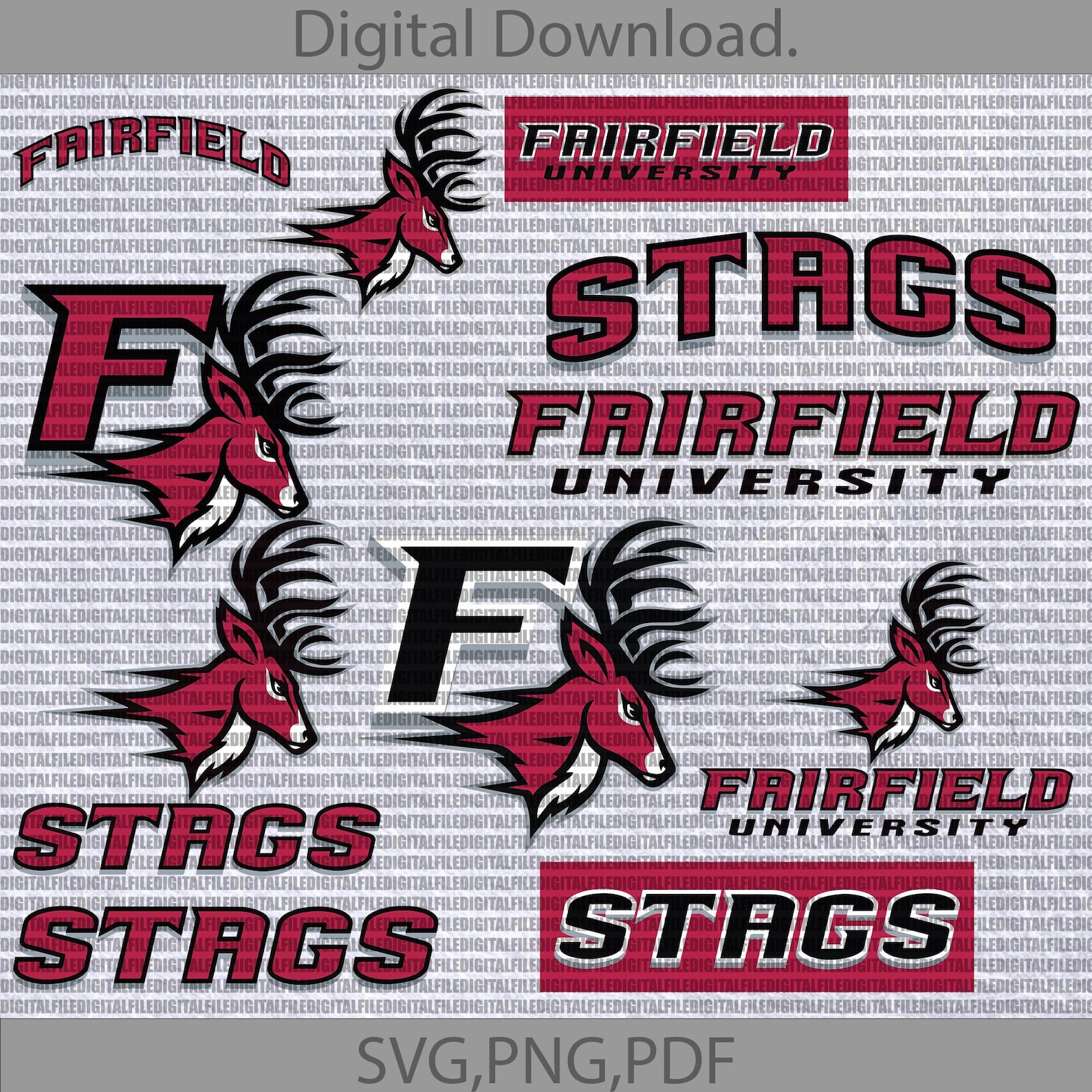 Farfield University SVG, College, Stags, Athletics, Football ...