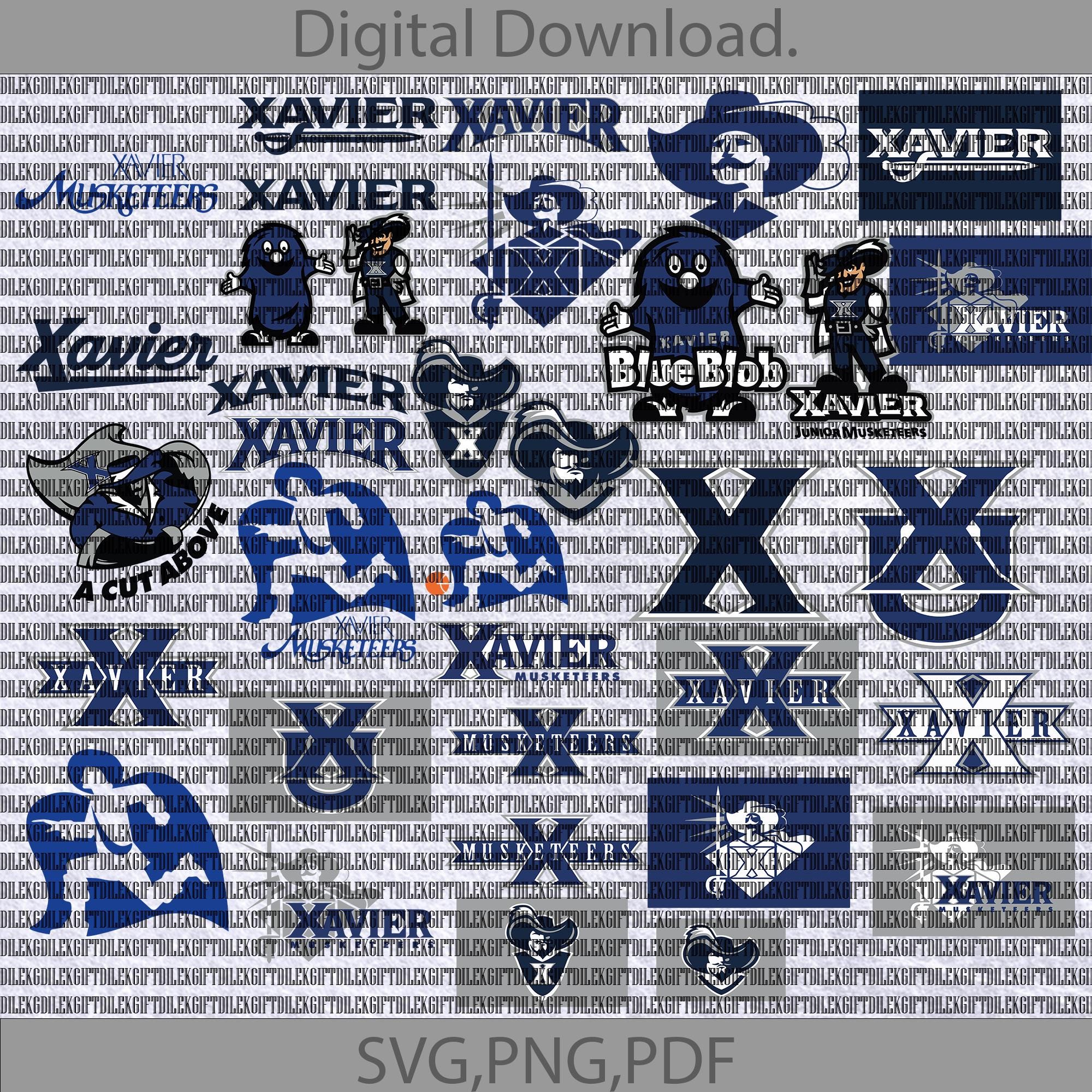 Xavier University SVG, College, Musketeers SVG, Athletics, Football ...