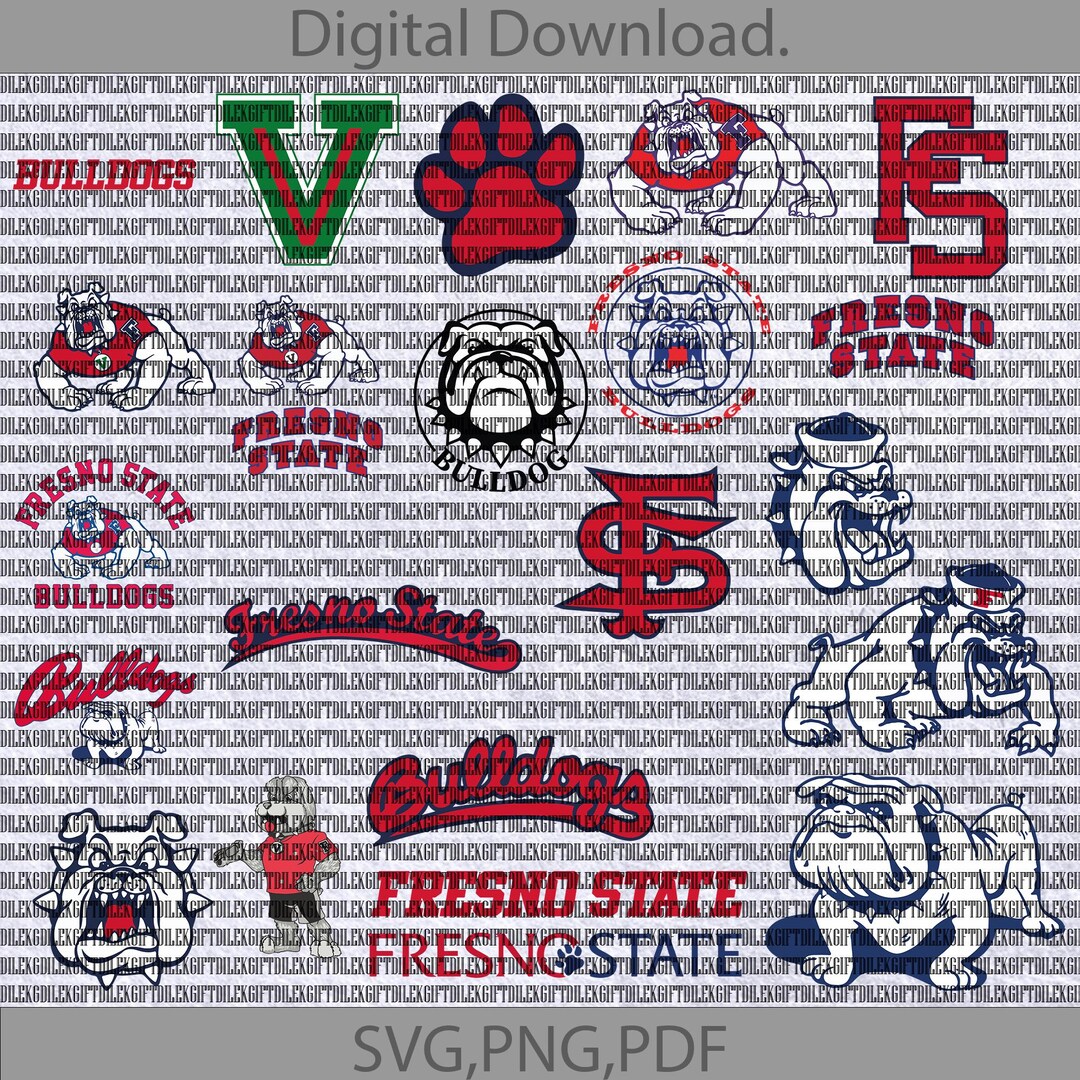 Fresno State College SVG, Athletics, Bulldogs SVG, University, Football ...