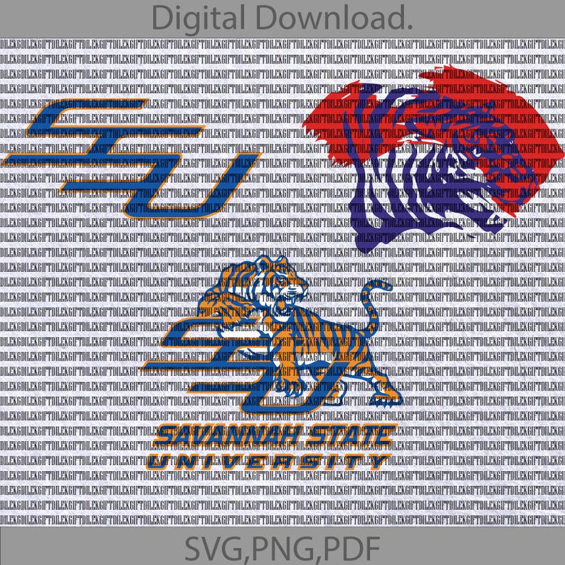 Savannah State University SVG, College, Tigers Svg, SSU, Athletics ...