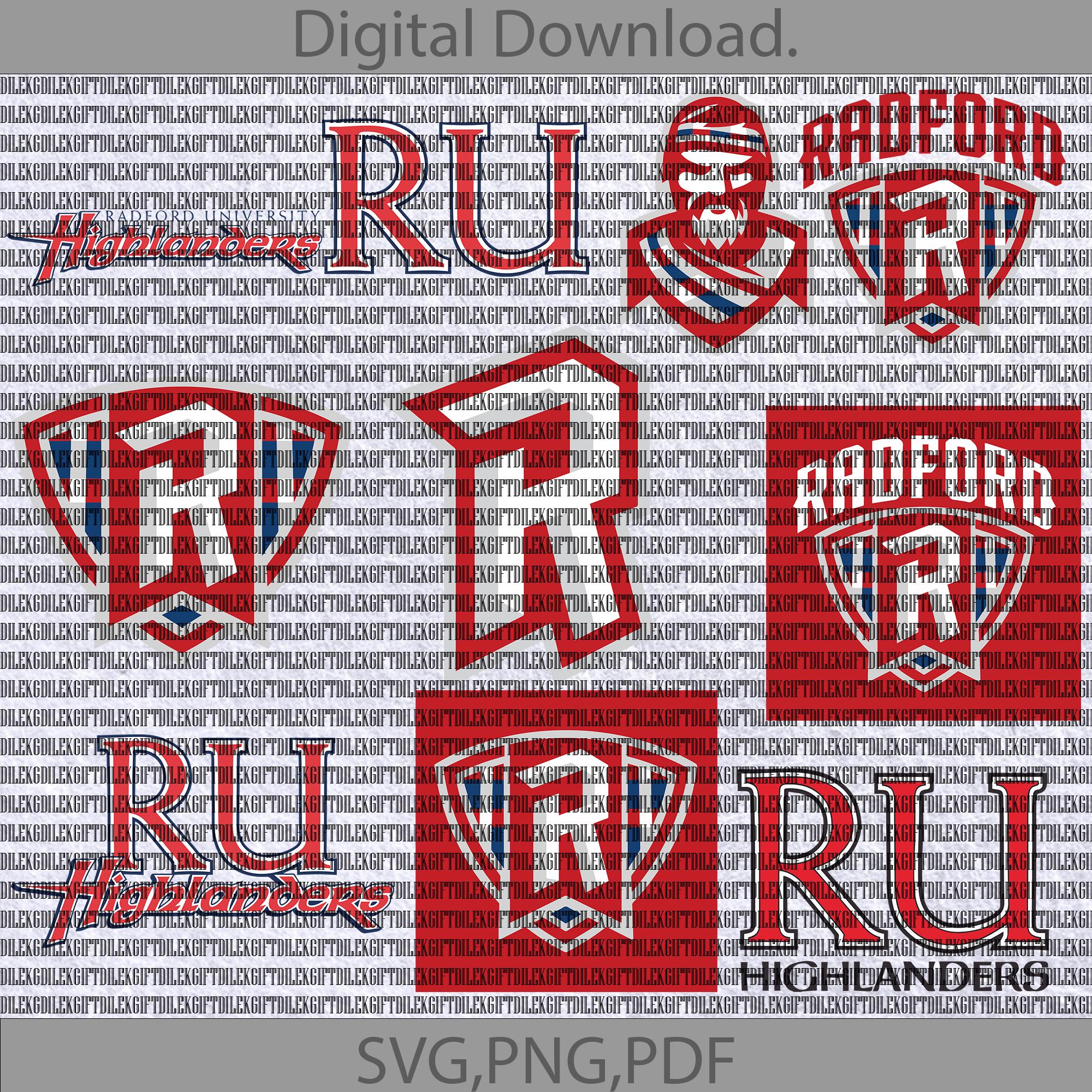 Radford University SVG, College, Highlanders SVG, Athletics, Football ...