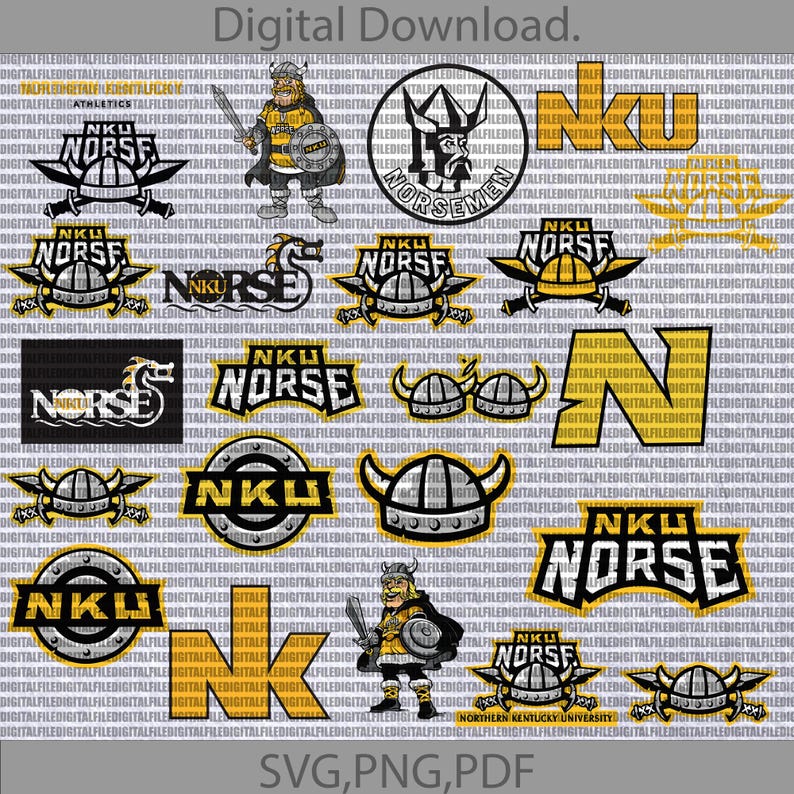 Northern Kentucky University SVG, College, Athletics, Norse SVG, NKU ...