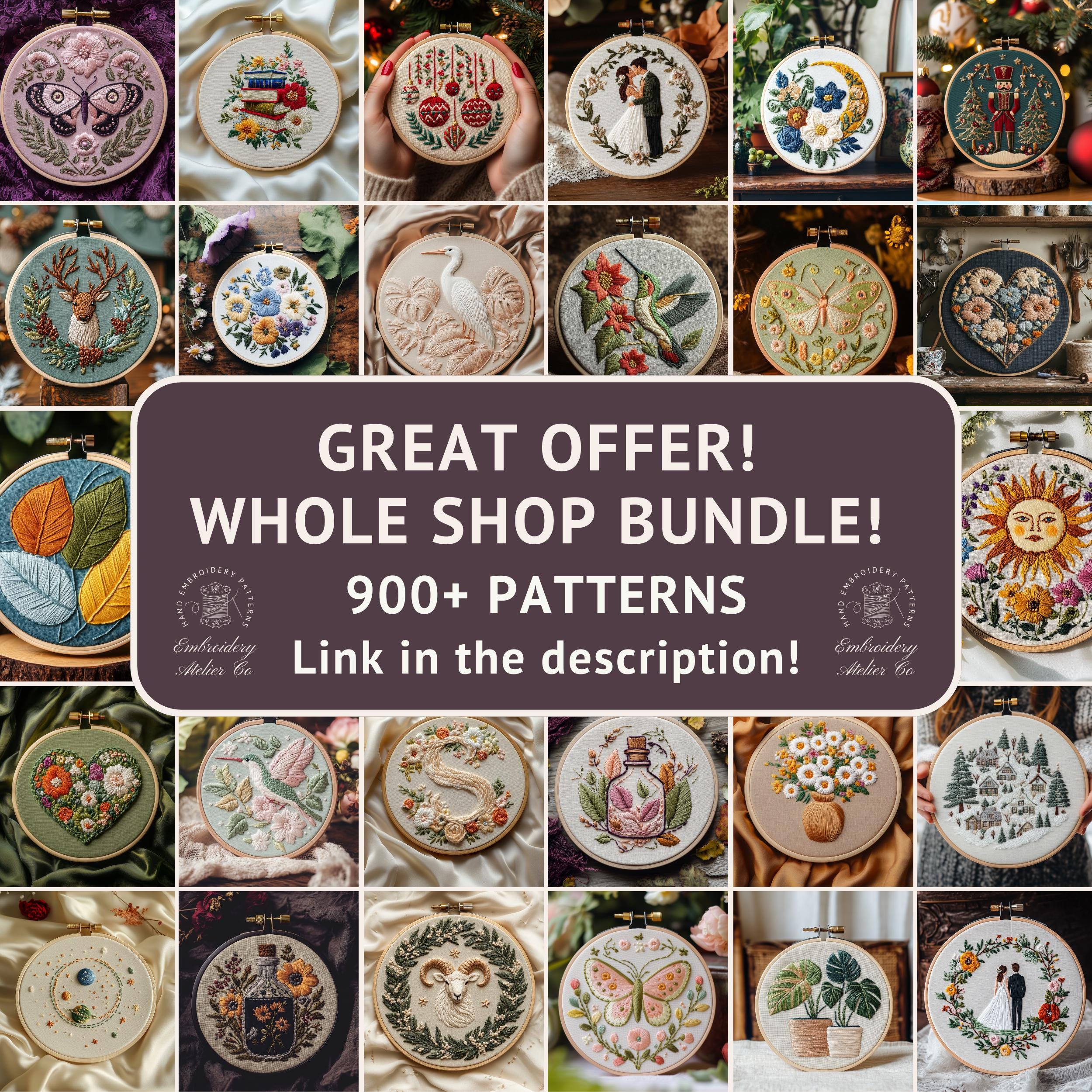 Retro Caravan Hand Embroidery Design, Floral Camper Embroidery Pattern ...