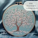 Sakura Tree Hand Embroidery Pattern, Cherry Blossoms Embroidery Design ...