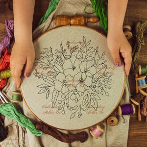 Clove Flowers Hand Embroidery Pattern, Floral Embroidery PDF Design ...