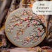 Sakura Flowers Embroidery PDF Pattern, Cherry Blossoms Hand Embroidery ...