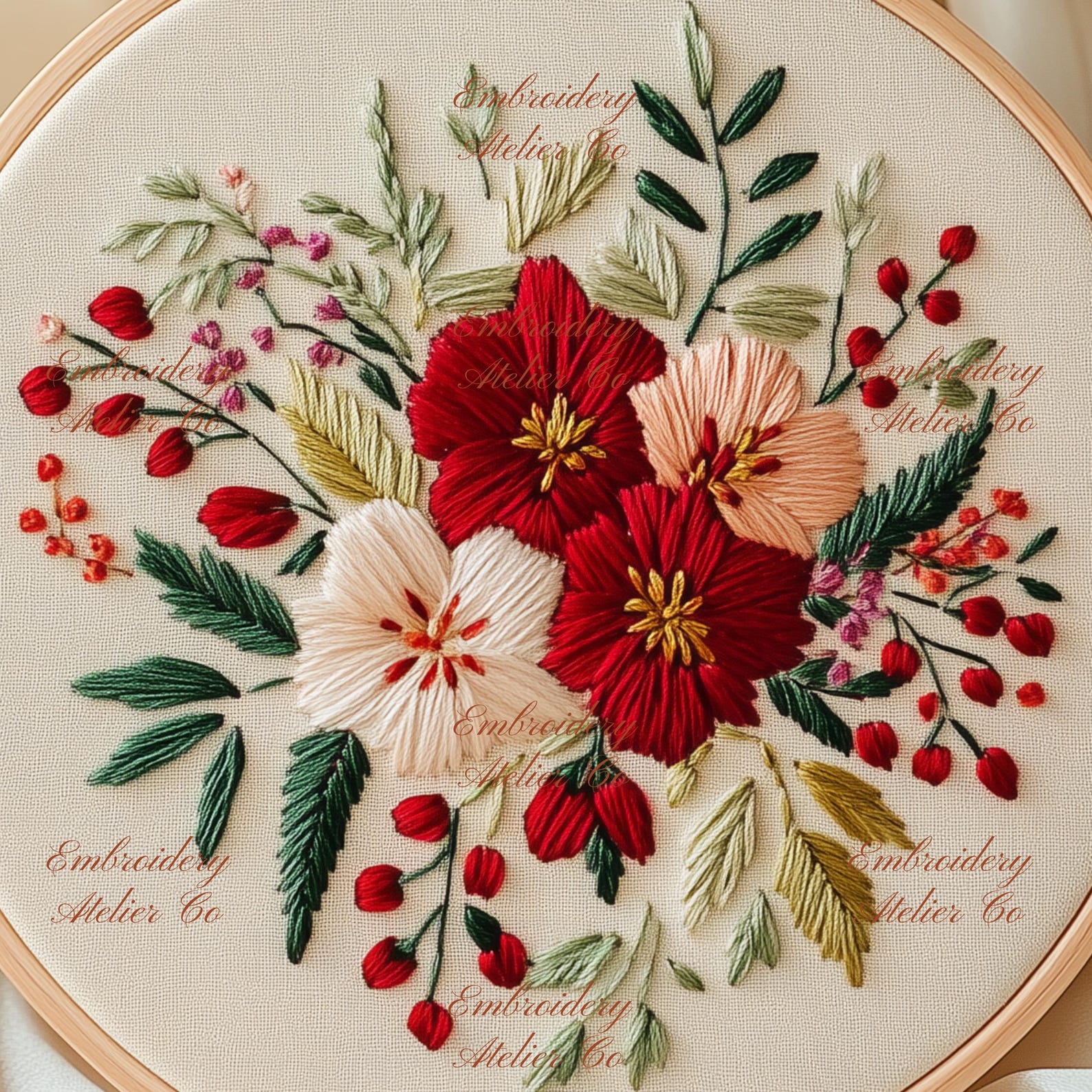 Clove Flowers Hand Embroidery Pattern, Floral Embroidery PDF Design ...