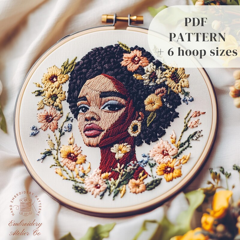 Woman Embroidery - Etsy