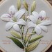 White Lilies Hand Embroidery Pattern, Lilium Flowers Embroidery Design ...