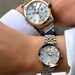 Luxurious Gold & Silver Couple Watch Set - Elegant His and Hers Watches ...