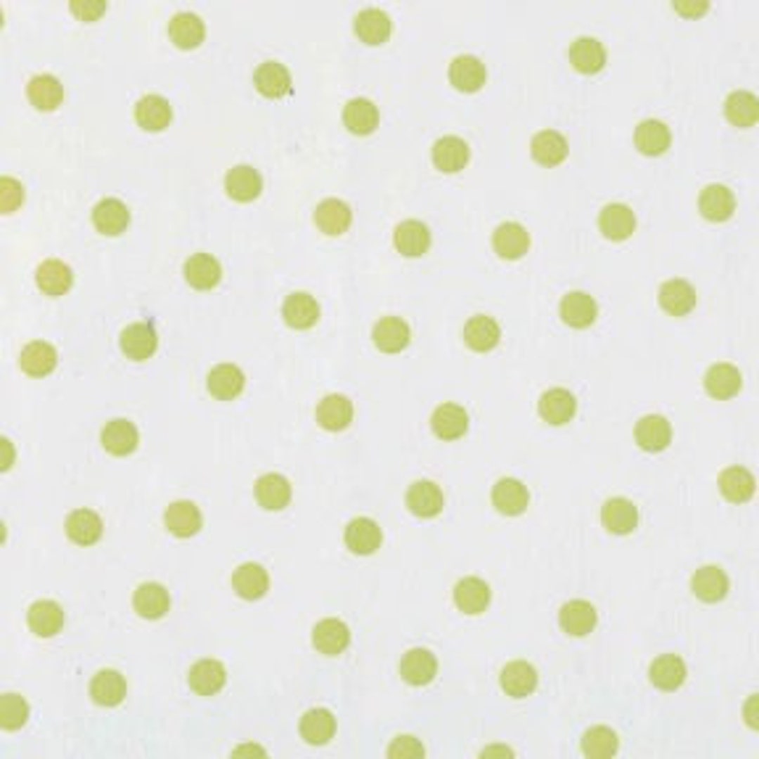 Lime Green Polka Dot Oilcloth Fabric - by the Yard - Etsy