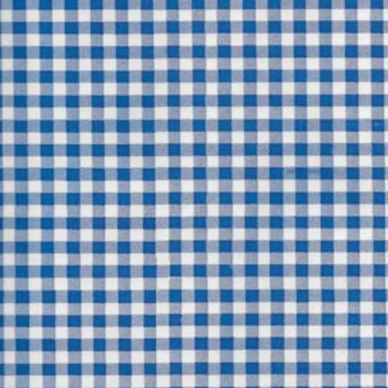 Blue Gingham Fabric - Etsy
