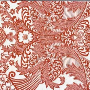Red and White Toile - Etsy