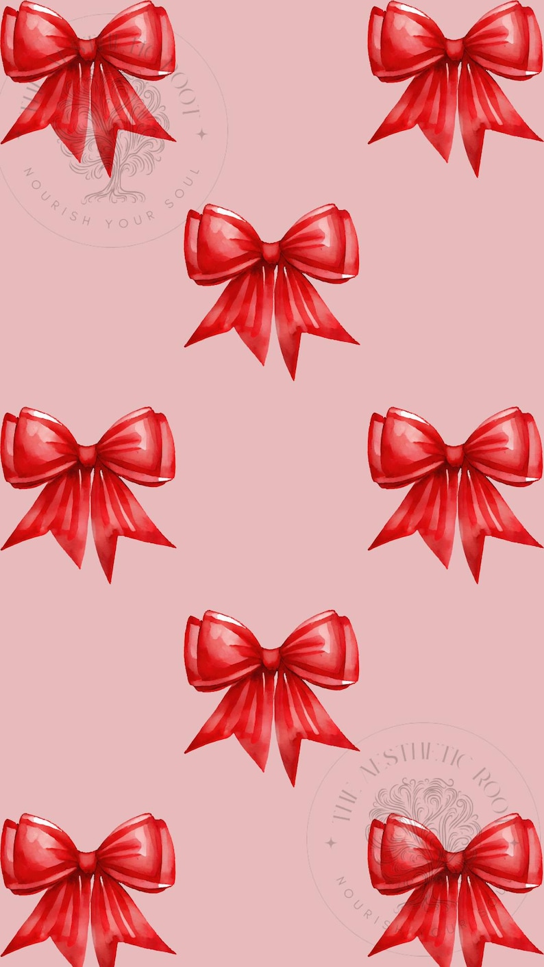 Elegant Bow Phone Wallpapers – Set of 5 Minimalist Designs - Etsy