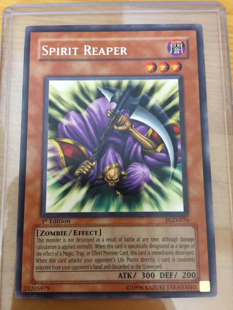 YuGiOh SPIRIT REAPER 1st Edition Super Rare Card PGD-076 | Etsy