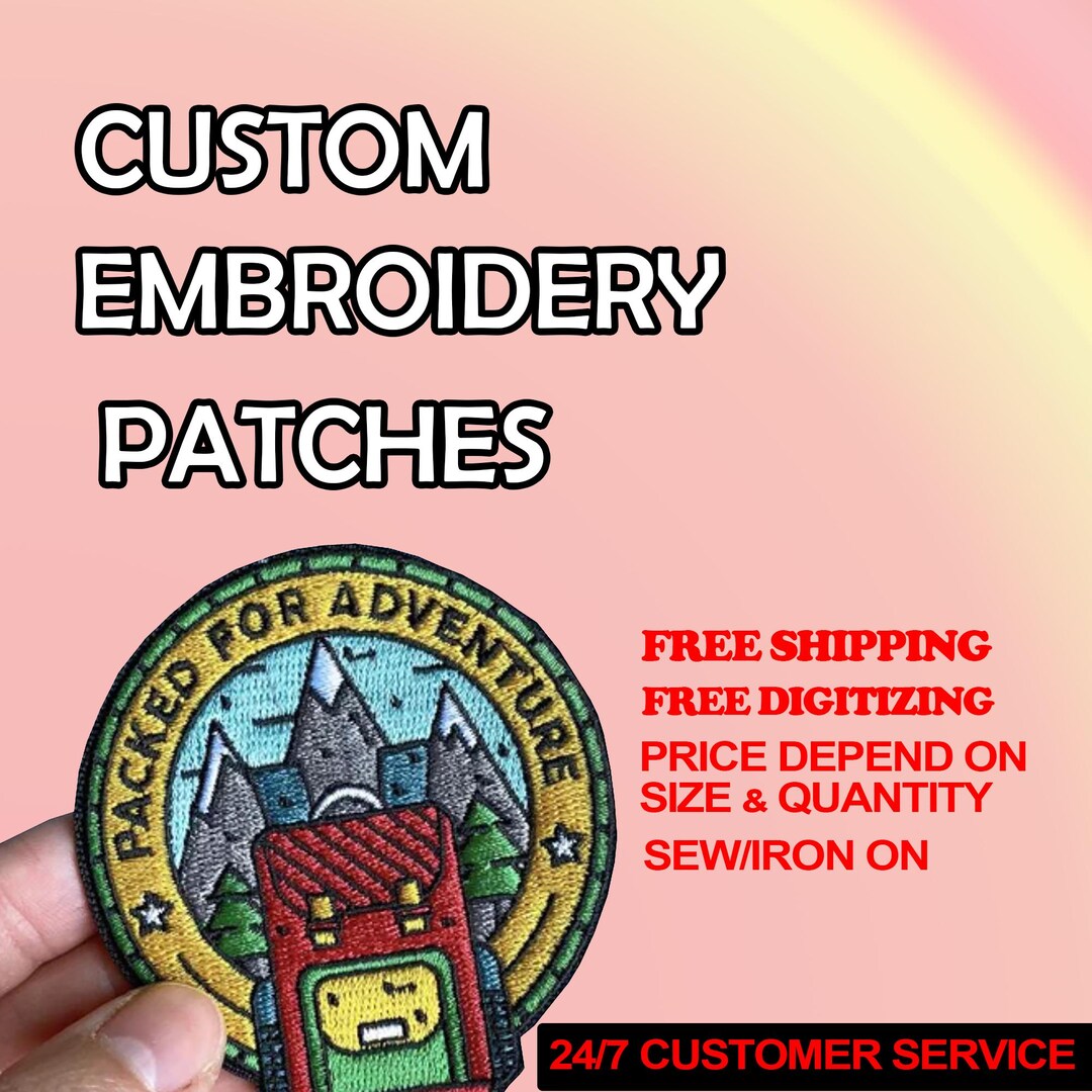 Custom Embroidery Patches, Custom Logo Patches , Custom Custom Iron on Patches , Custom Sew on ...