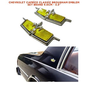 For Chevrolet Caprice Classic Brougham Emblem Set Brand New 9.0cm - 3.5 ...