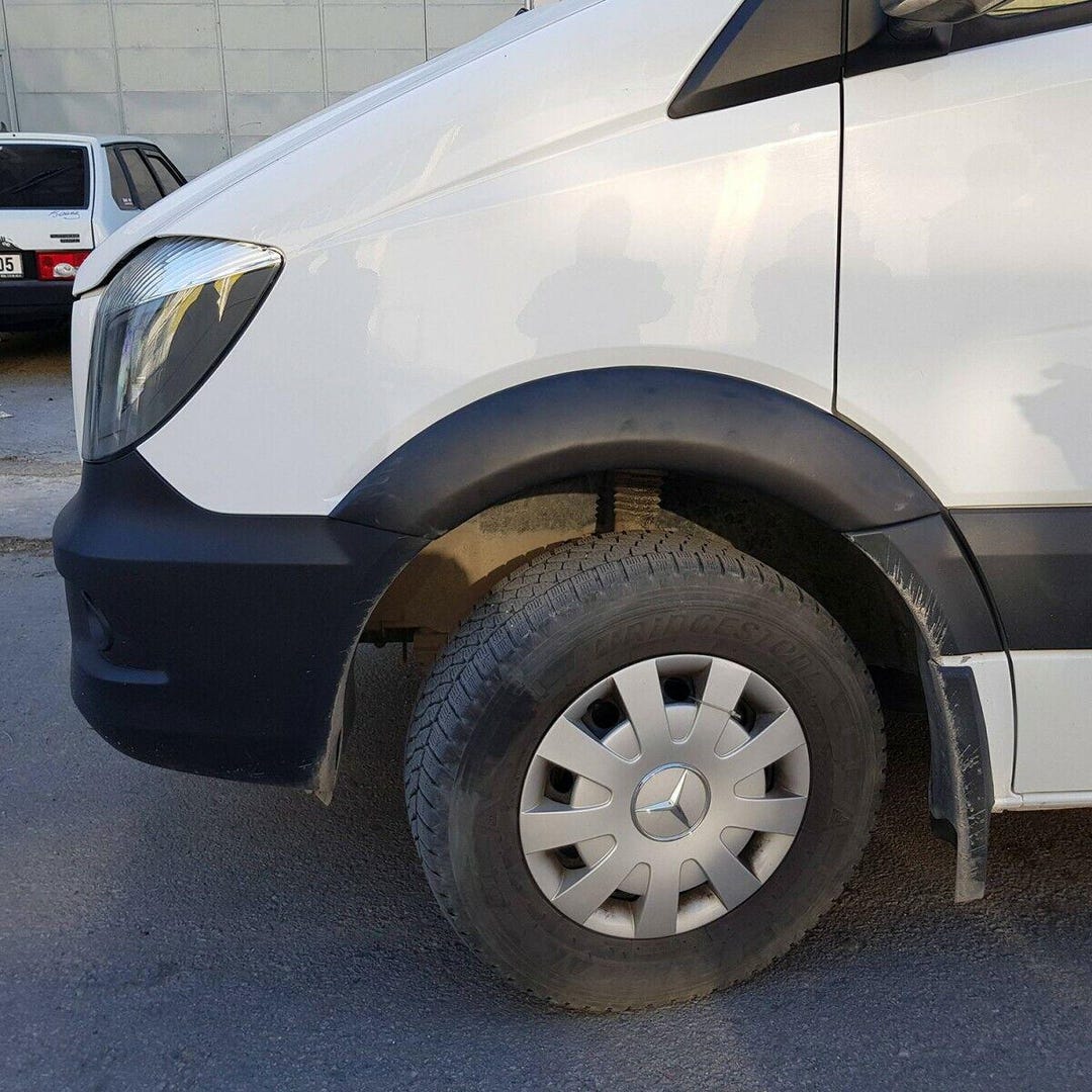 Wheel Arches Fender Flares Plastics Black for Mercedes Sprinter 2006 ...