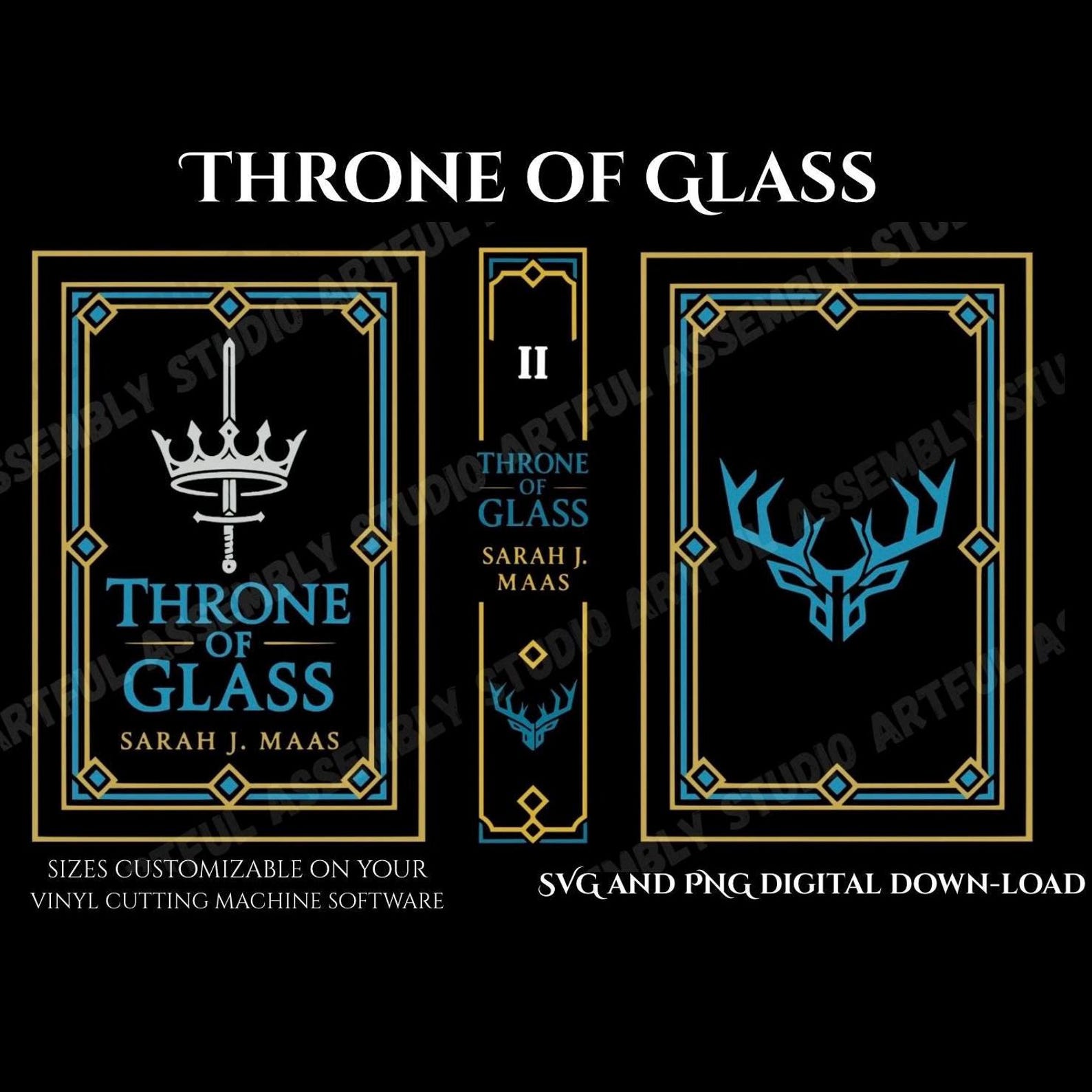 Throne Glass Cover Designs in SVG and PNG Format for Download- Perfect ...