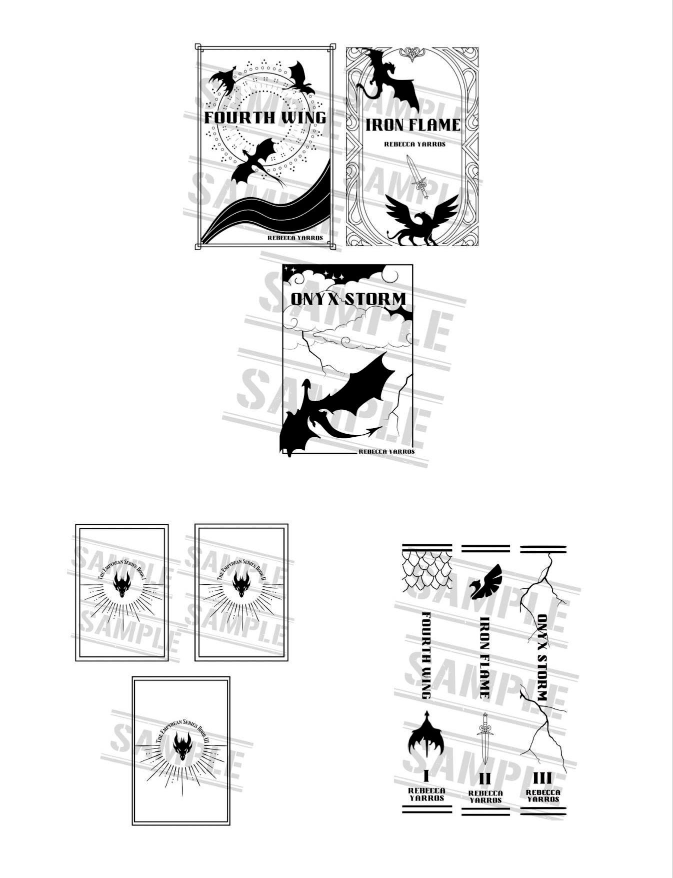 The Empyraens Series Inspired Book Covers in SVG File for Download ...