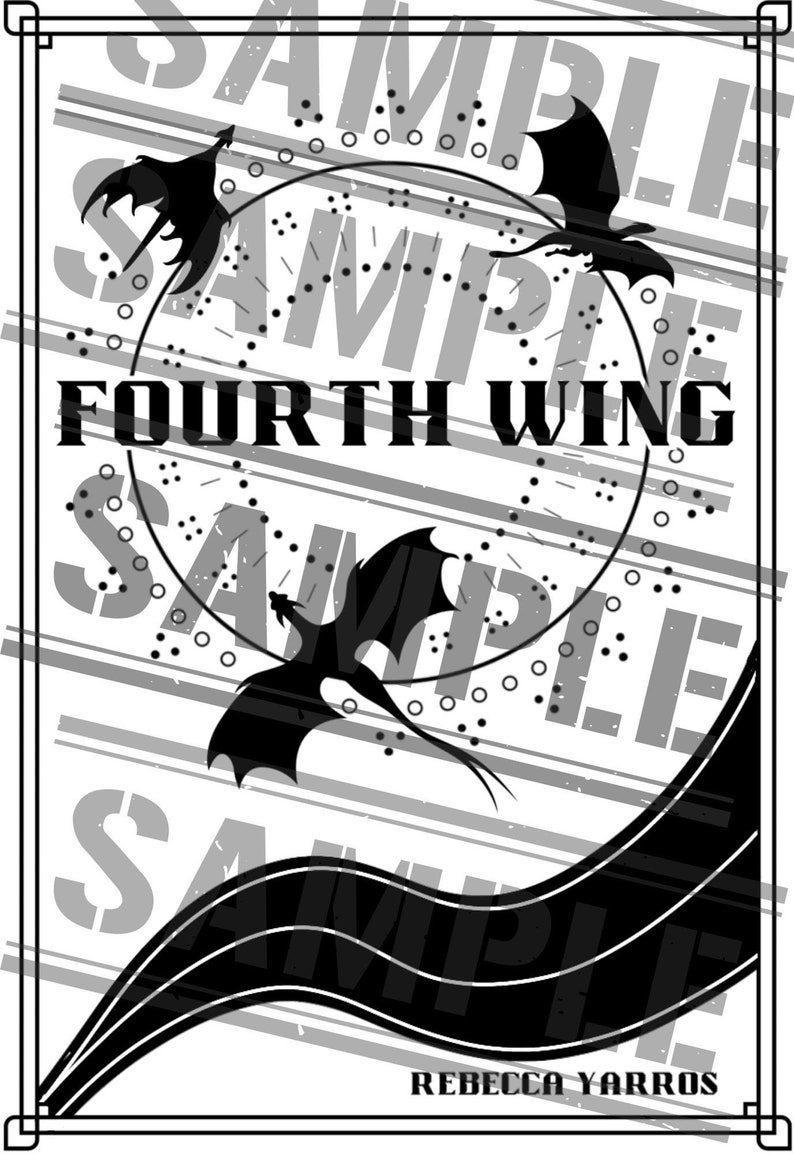 Fourth Wing Cover Art for Book Binding Digital SVG for Download Bundle ...