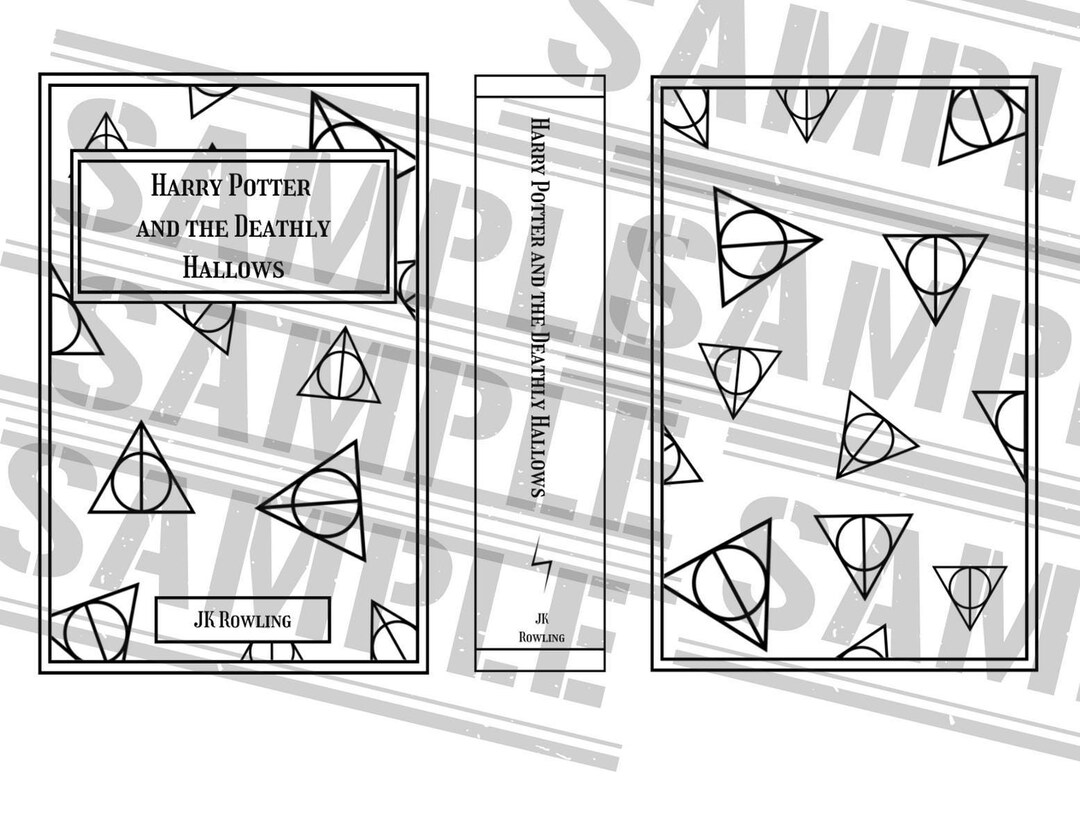 Harry Potter SVG File Book Cover Art Design for Book Binding Bundle - Etsy