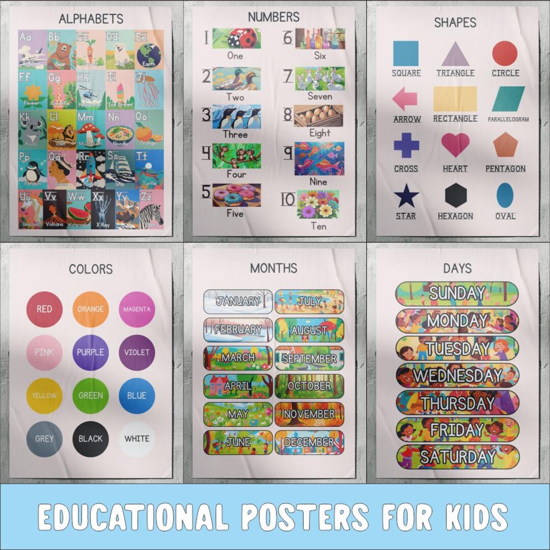 Printable Educational Digital Worksheets for Kids, Fun Learning ...