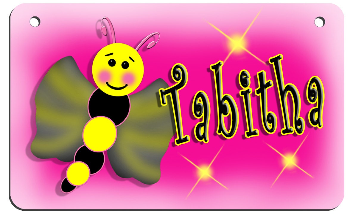 Bicycle Licence Plate Bumble Bee Design Metal Gifts for Girls | Etsy