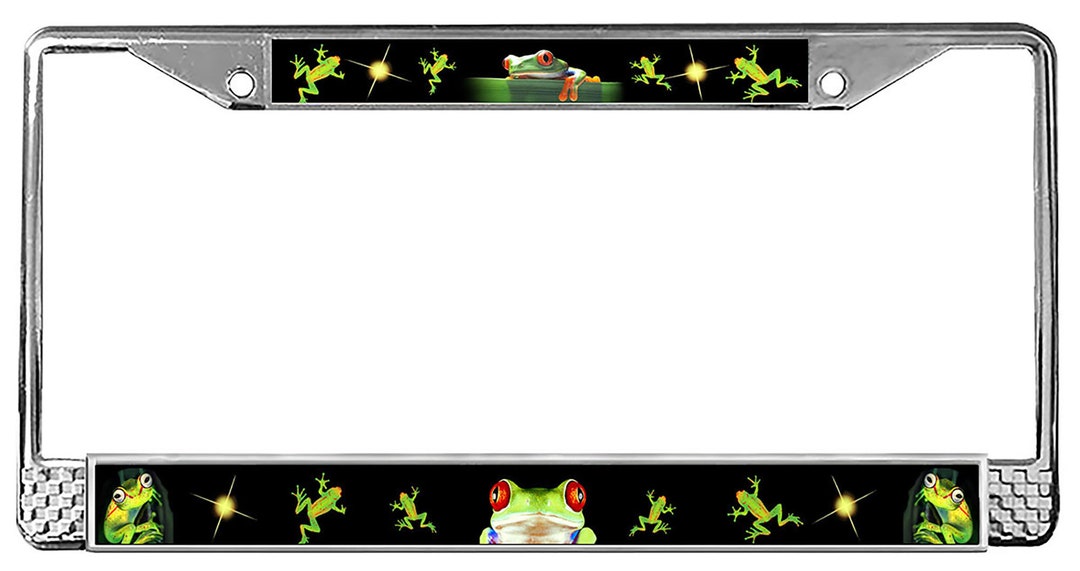 Frogs Auto License Plate Frame Personalize With Text or No Text Gifts ...