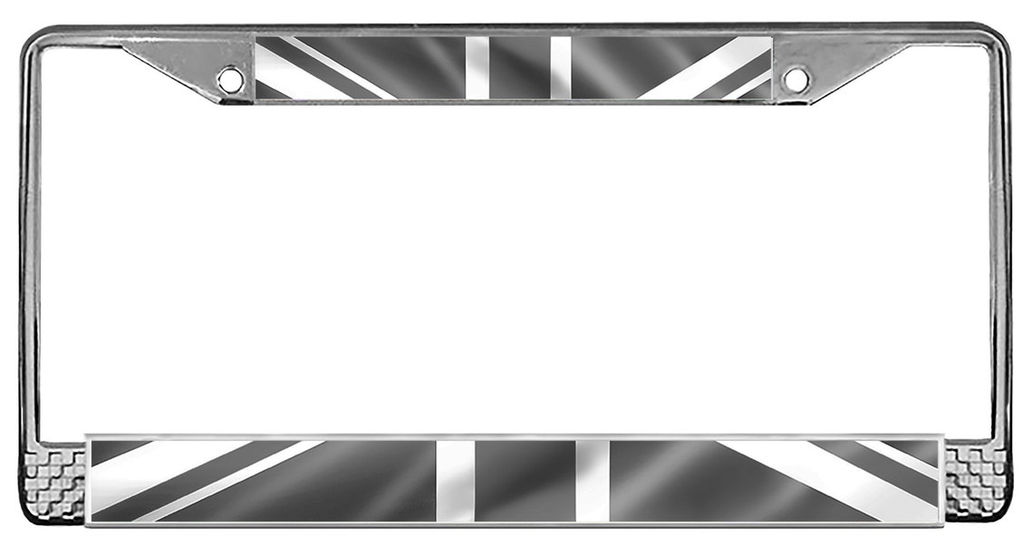 British Flag License Plate Frame Personalize Gifts B&W or - Etsy